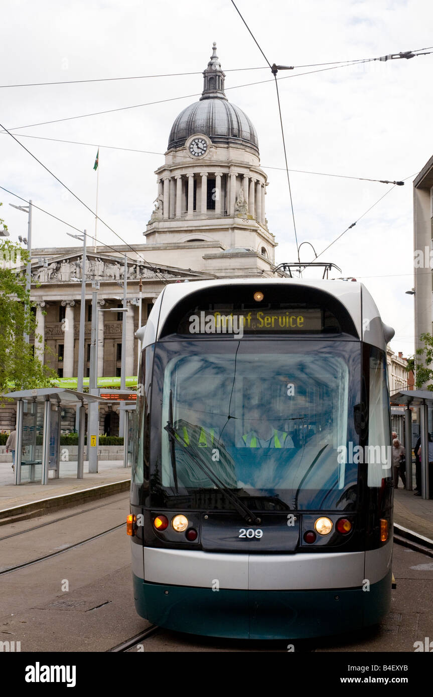 nottingham city transport tram 209 old market square nottingham uk ...