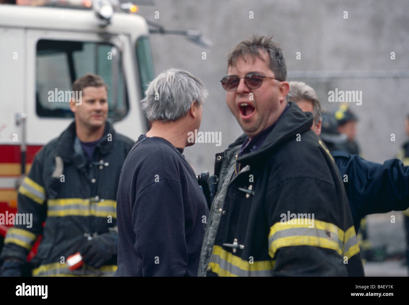 FDNY firefighters on duty in New York City, USA Stock Photo - Alamy