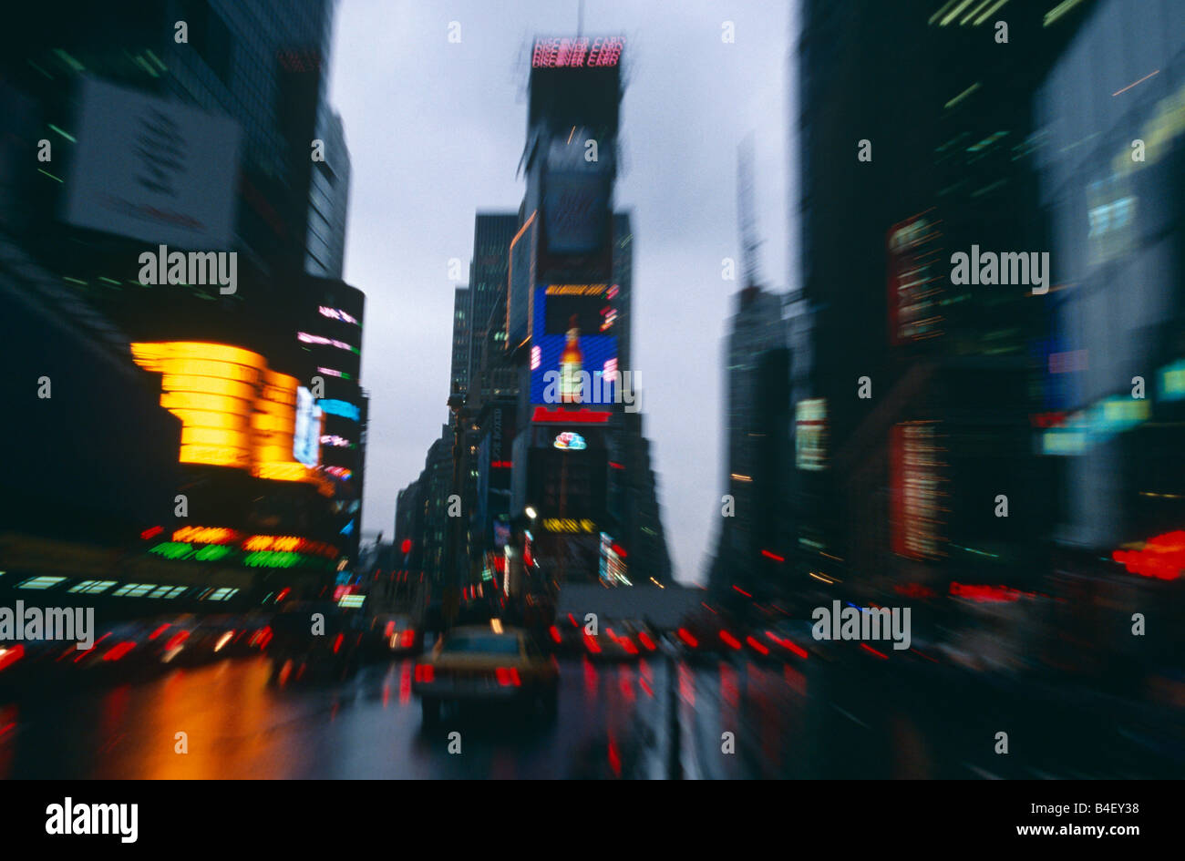 Night scene at Times Square in Manhattan, New York City, USA Stock ...