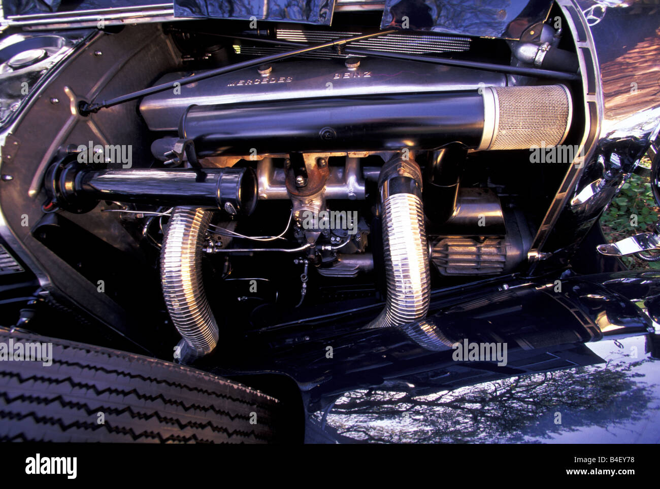 Car, Mercedes 540 K Roadster, vintage car, 1930s, thirties, black ...