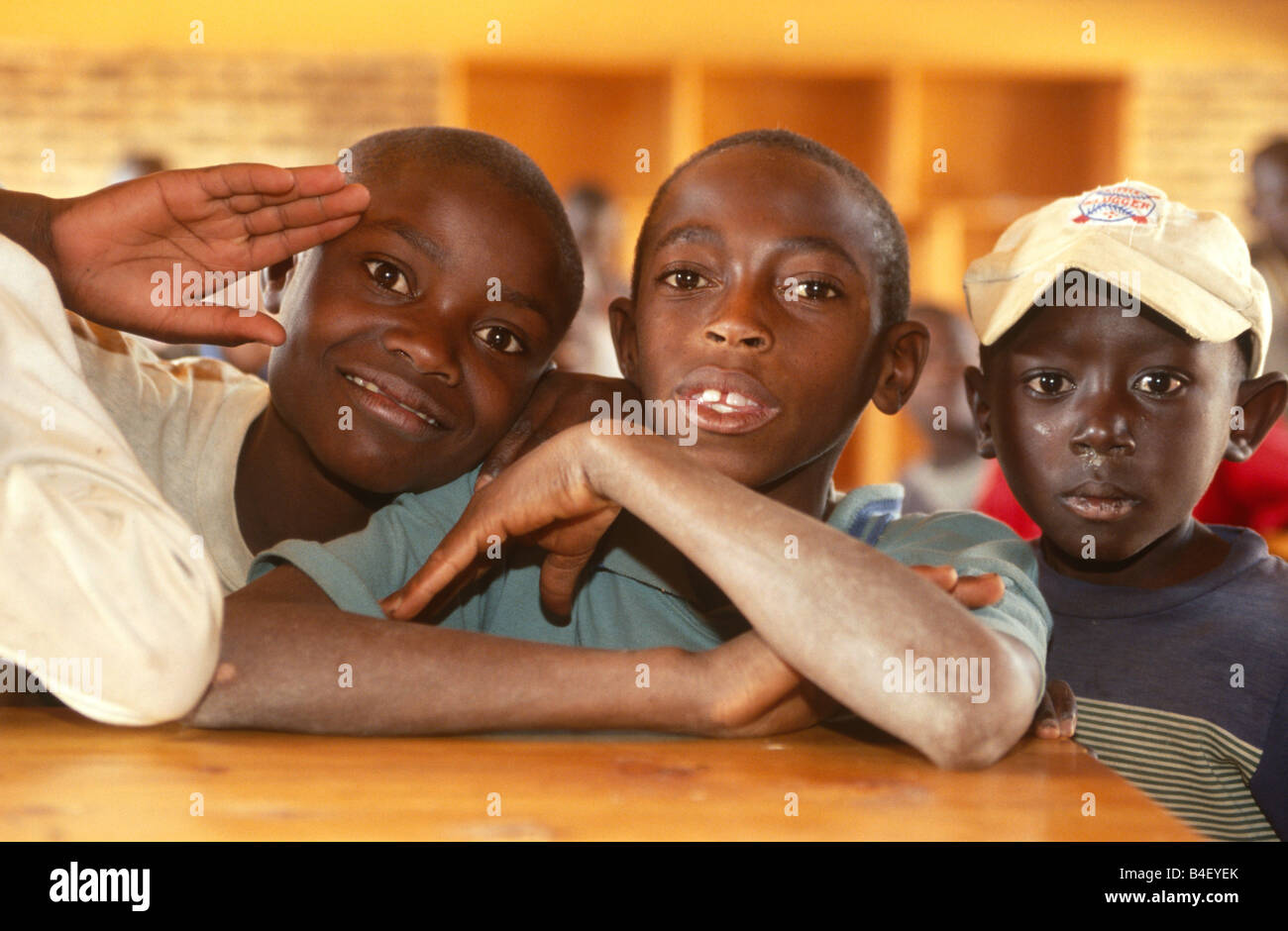 Young boys in a classroom in Rwanda Stock Photo - Alamy