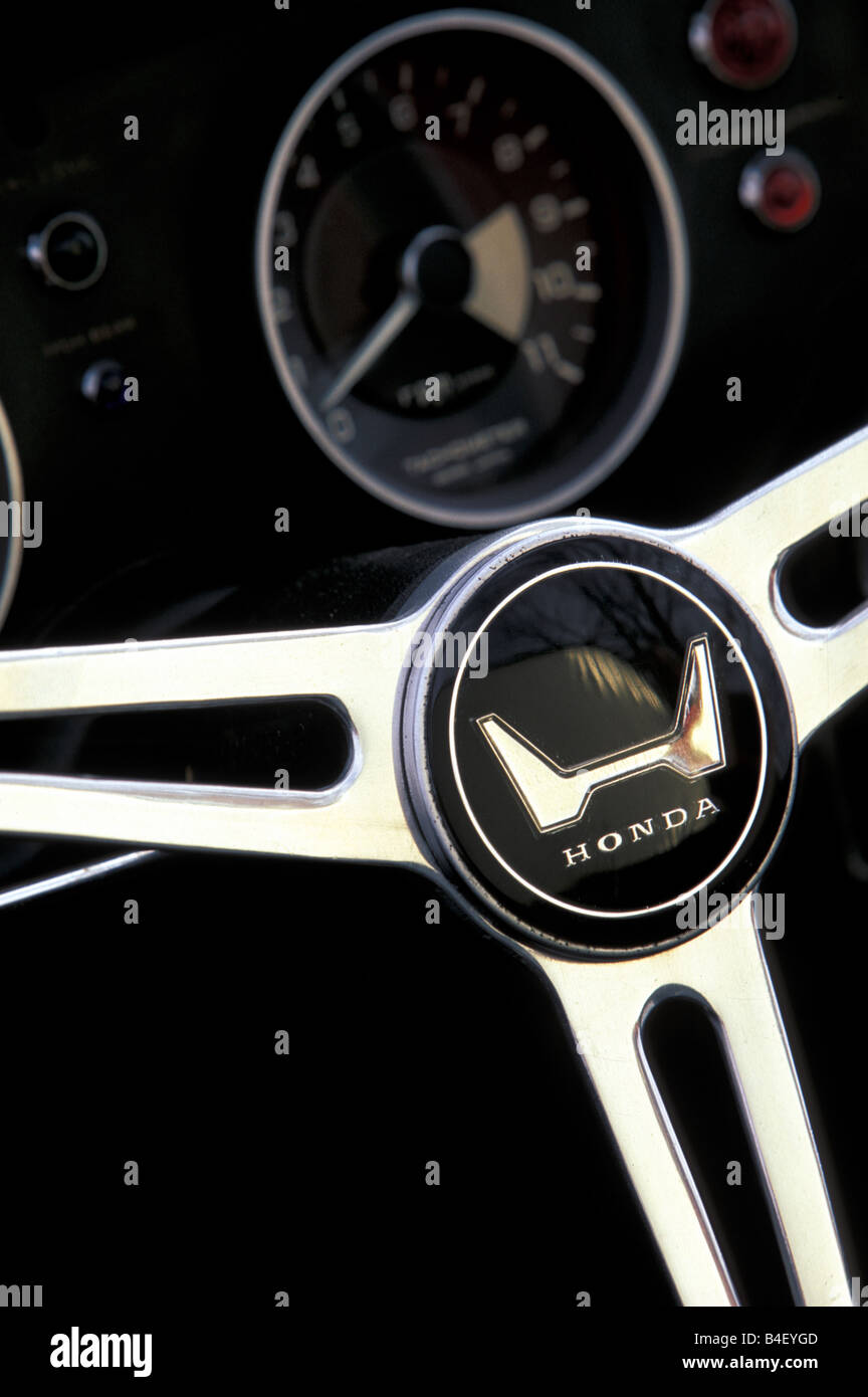 Car, Honda S800, vintage car, convertible, yellow, 1960s, sixties ...