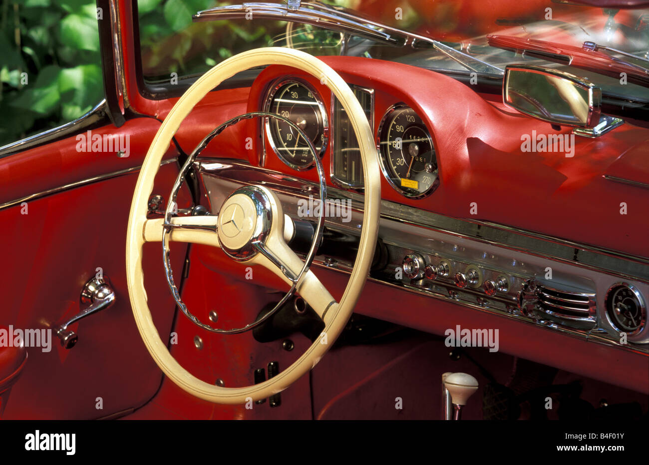Car, Mercedes 300 SL Roadster, vintage car, model year 1957-1963, 1950s ...