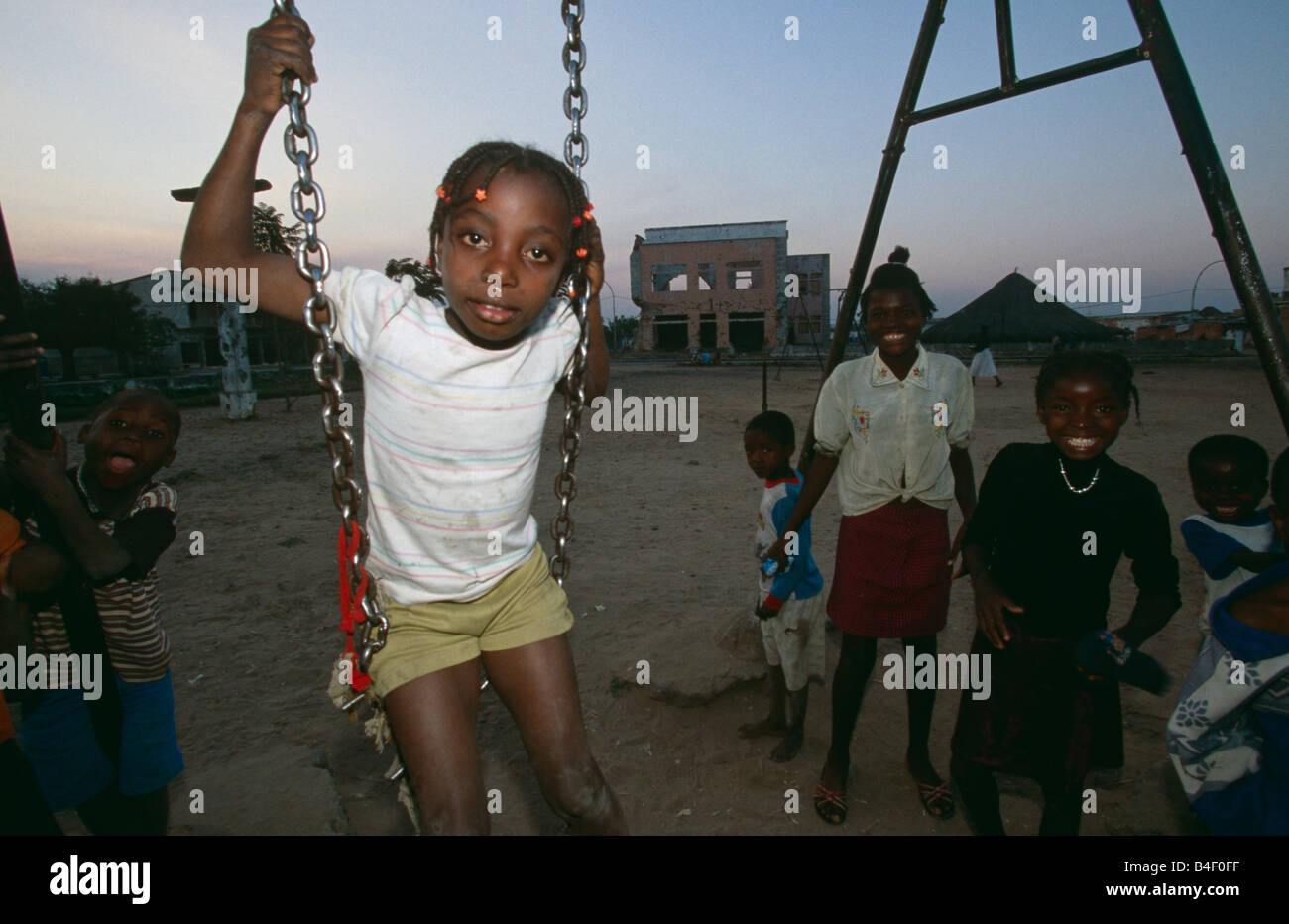 Children playing in Angola Stock Photo - Alamy