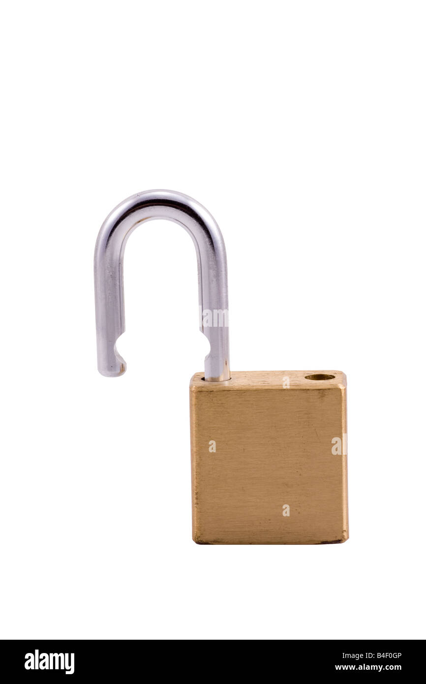 Pad lock Cut Out Stock Images & Pictures - Alamy