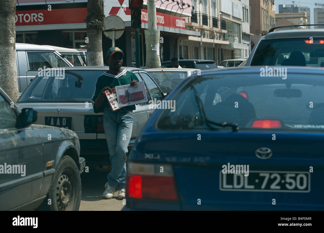 Traffic on a street in Luanda, Angola Stock Photo - Alamy