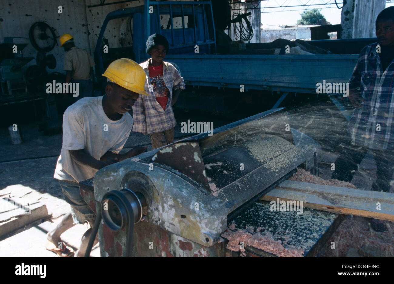 Wood for construction in Angola Stock Photo - Alamy