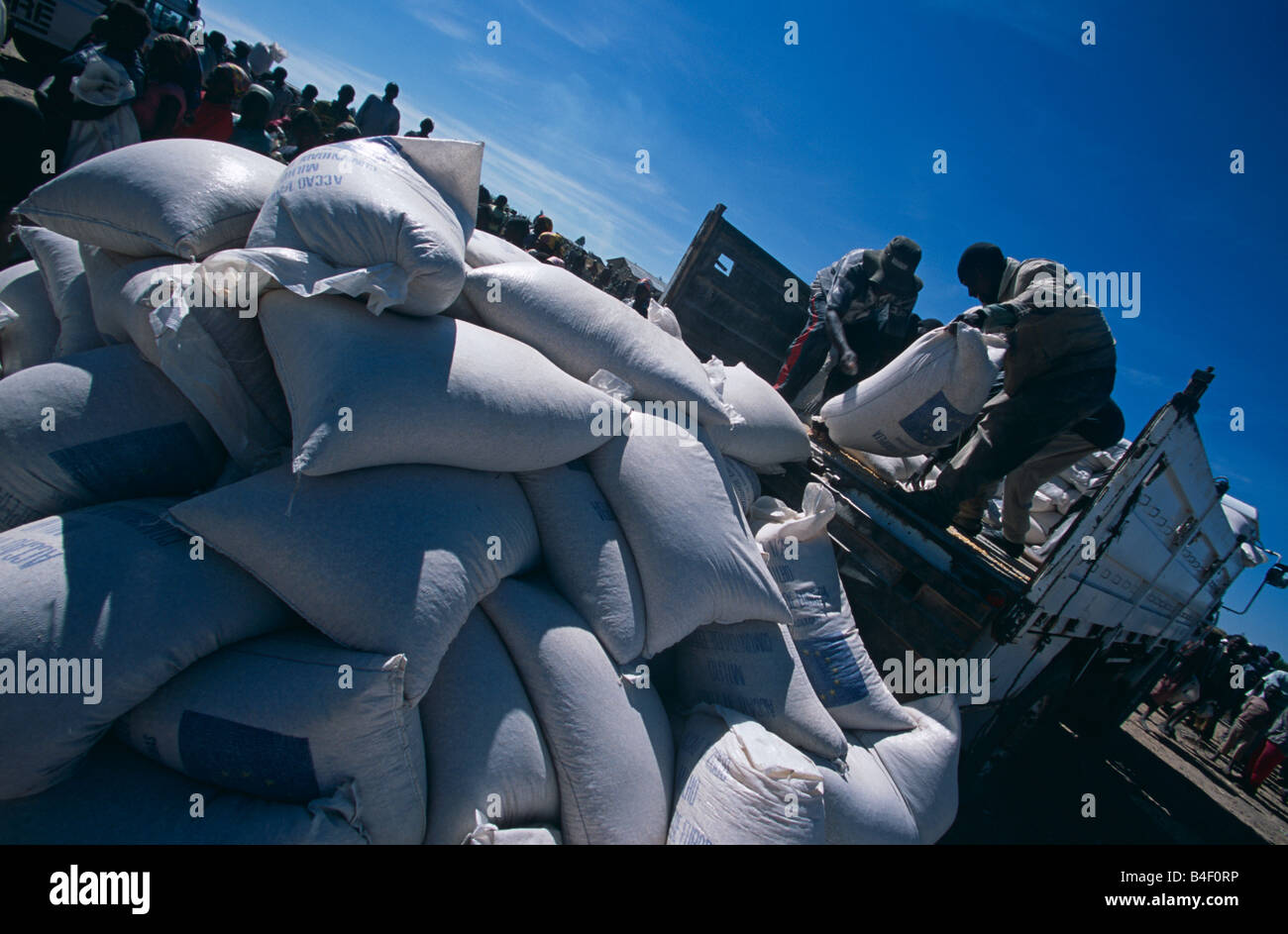 African relief workers hi-res stock photography and images - Alamy