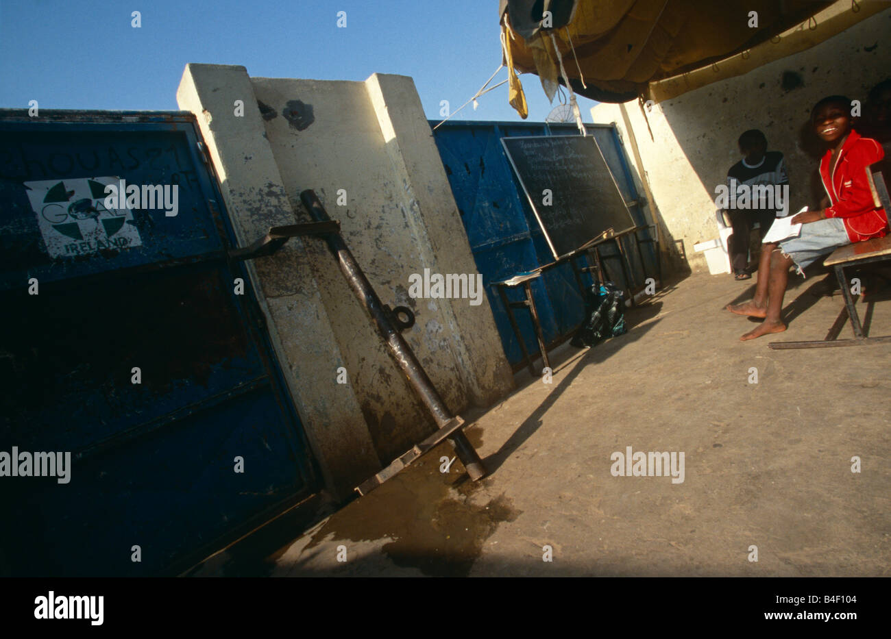 A makeshift classroom in Angola Stock Photo - Alamy