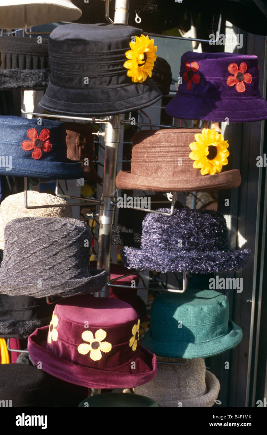 A hat stall Stock Photo - Alamy