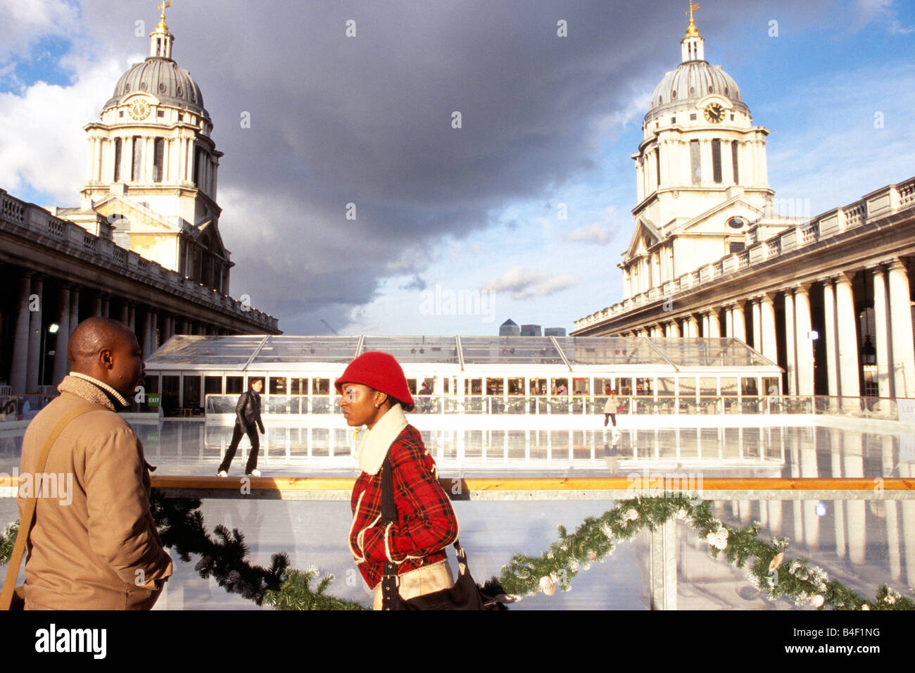 The Greenwich Ice Rink at the Old Royal Naval College in Greenwich ...