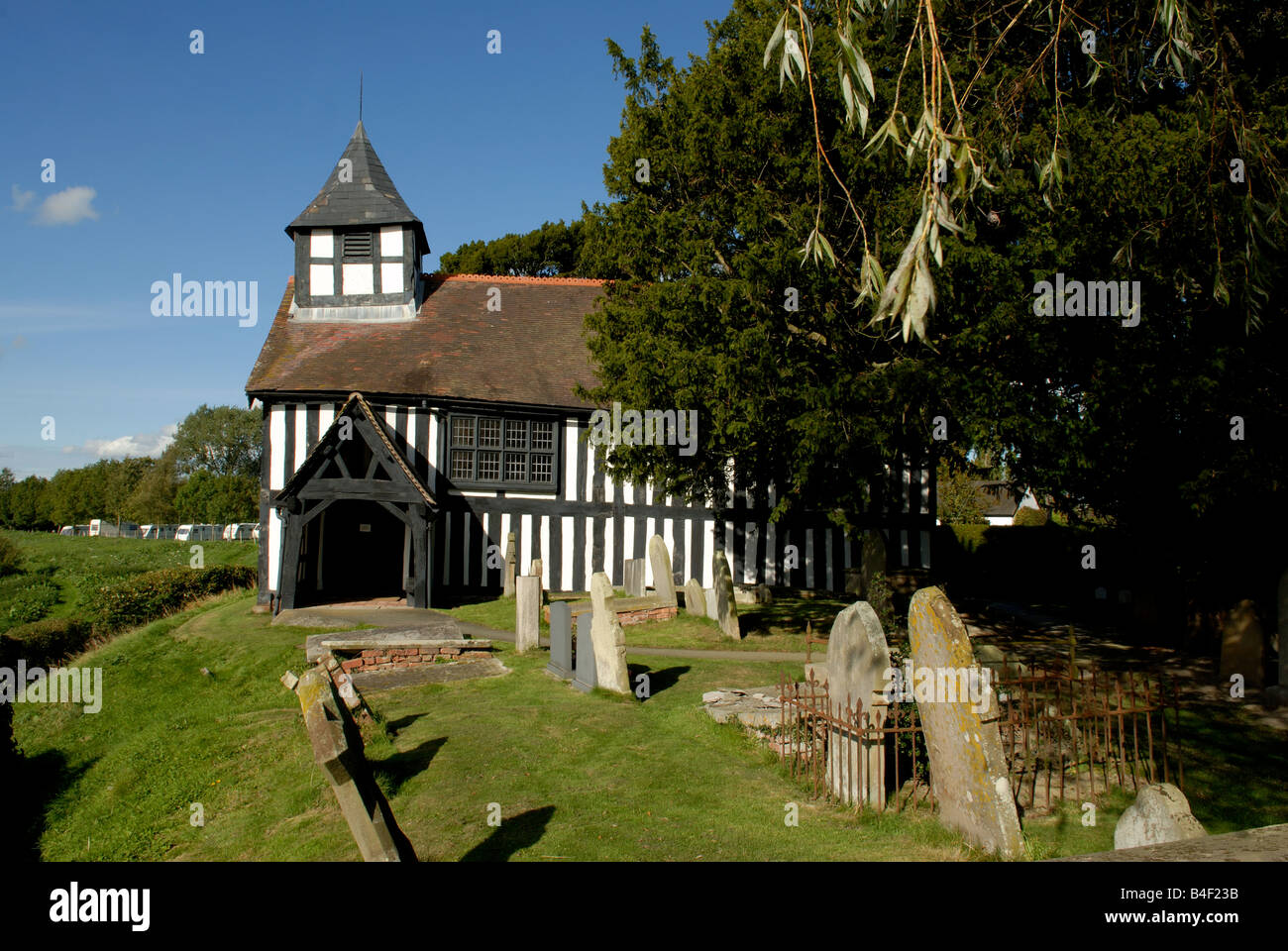St Peter's church Melverley Shropshire Stock Photo - Alamy