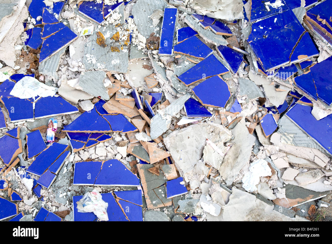 Pieces of broken tiles hi-res stock photography and images - Alamy