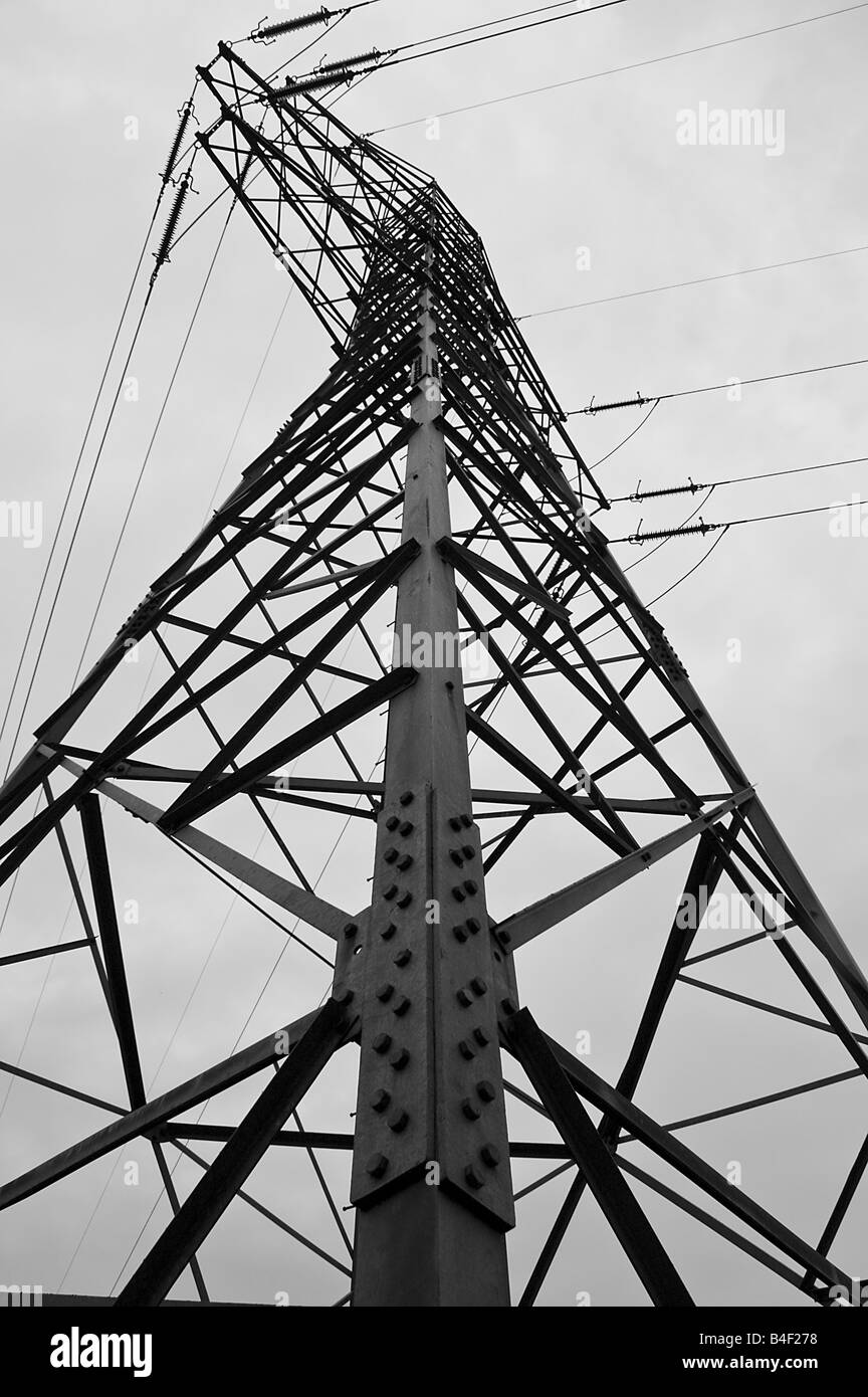 High voltage line poles wires hi-res stock photography and images - Alamy