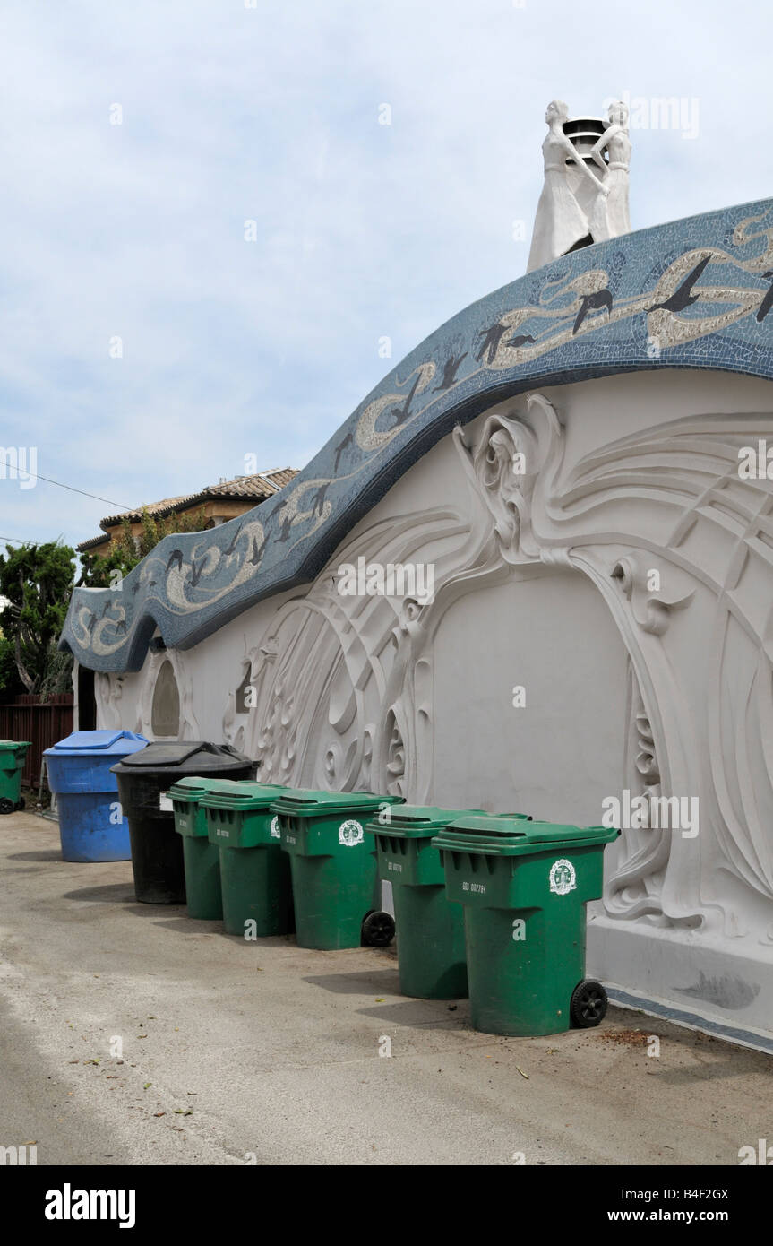 A row of recycling bins Stock Photo - Alamy