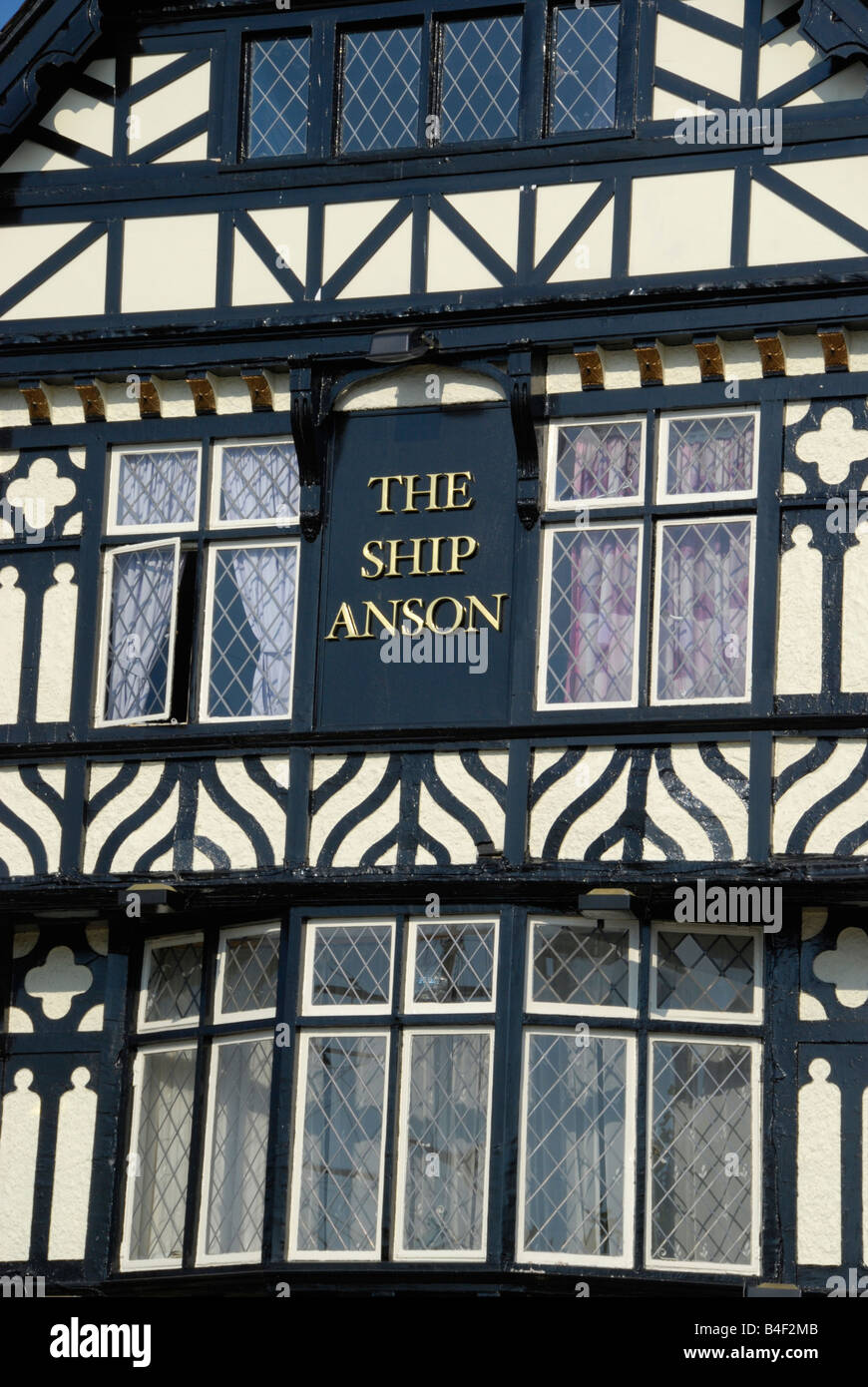The Ship Anson pub in Portsmouth Harbour Hampshire England Stock Photo ...