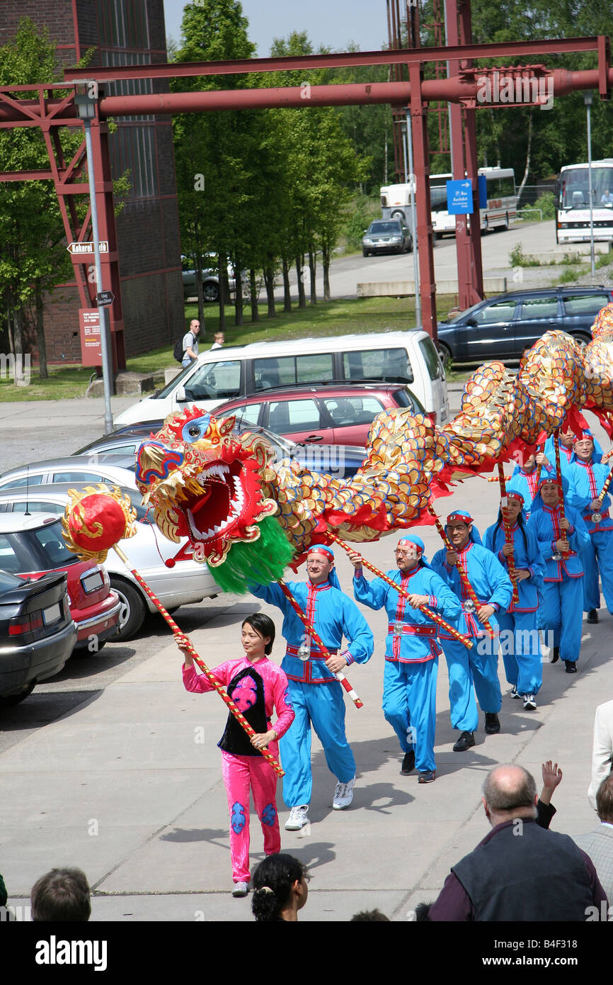 Chinese Dragon Dance - Celebration of the Chinese New Year Stock Photo ...