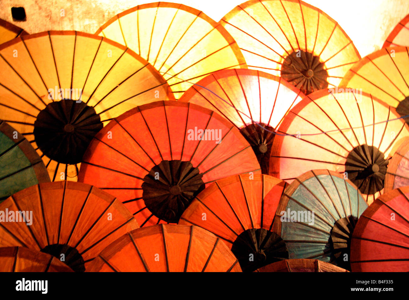 Multi Color umbrellas Stock Photo - Alamy