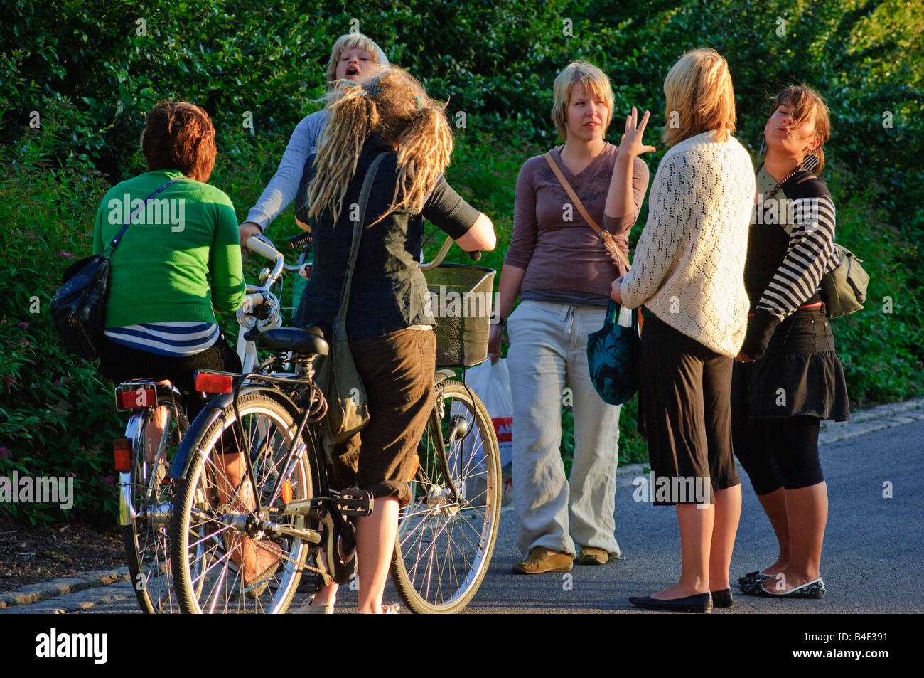 Girls in Turku Åbo Finland Stock Photo - Alamy