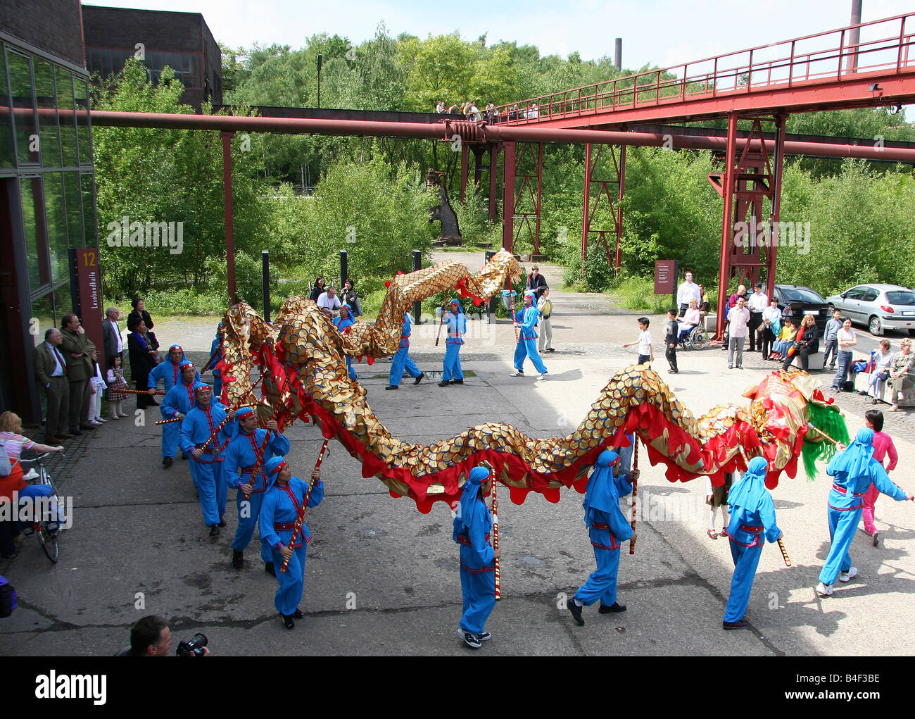 Chinese Dragon Dance - Celebration of the Chinese New Year Stock Photo ...