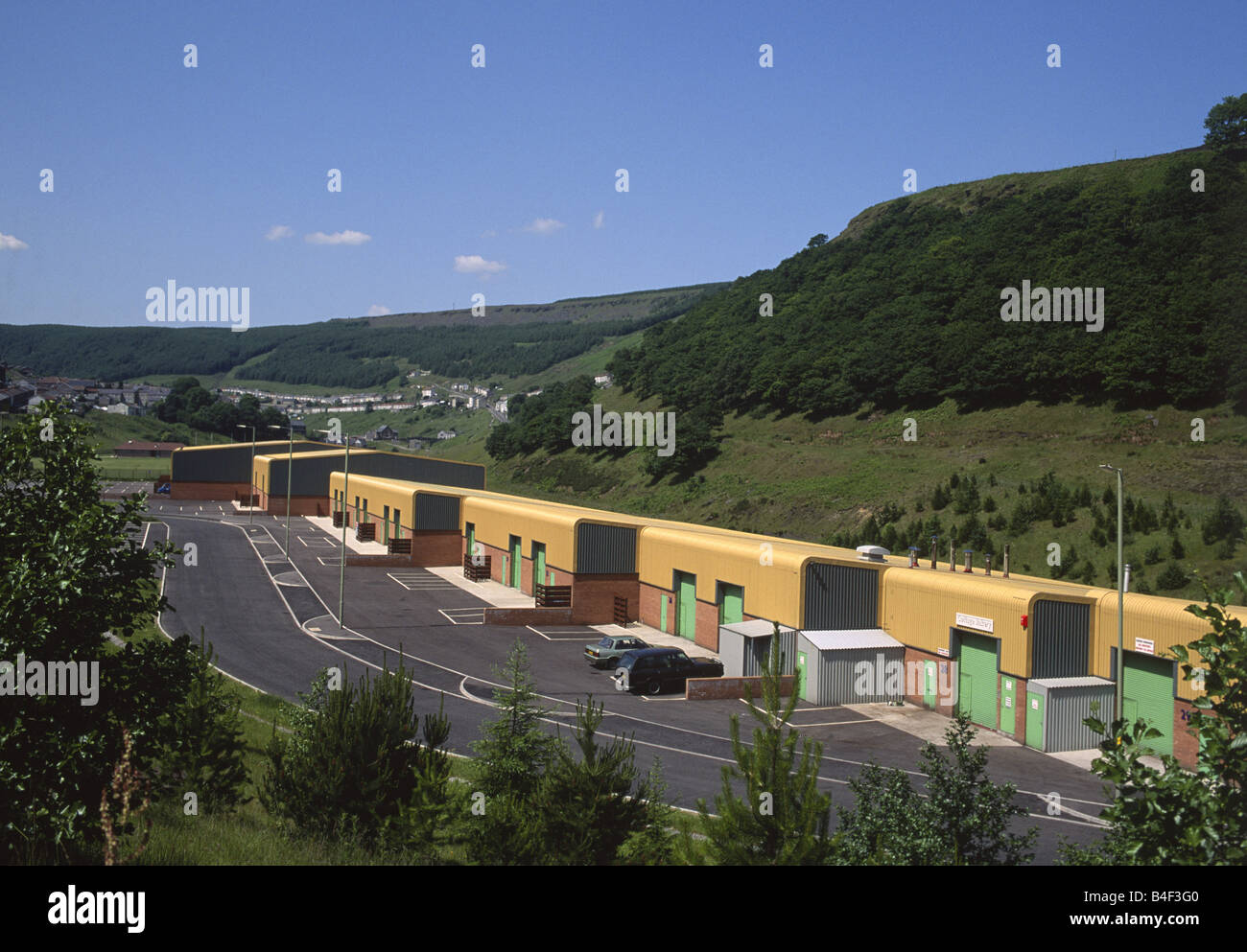 Advance Factory Units in the Rhondda valley Stock Photo - Alamy