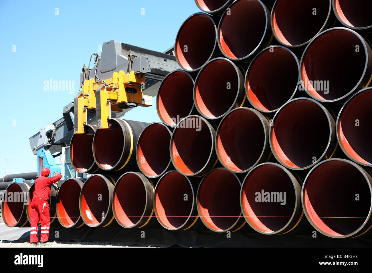 DEU Germany Storage area for the tube of the North European Gas ...
