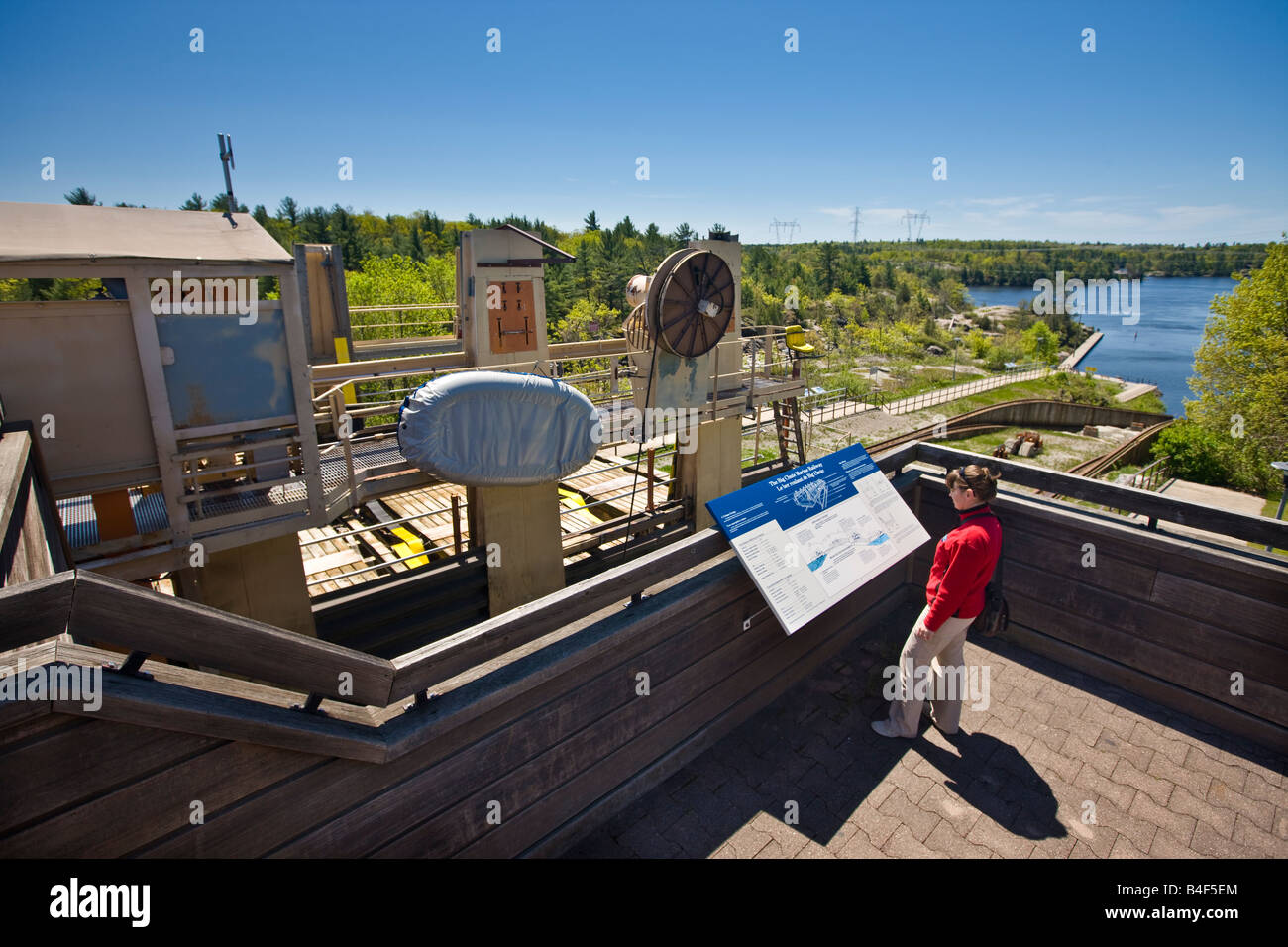 New Marine Railway (built in 1977) at Lock 44, Big Chute Marine Railway ...