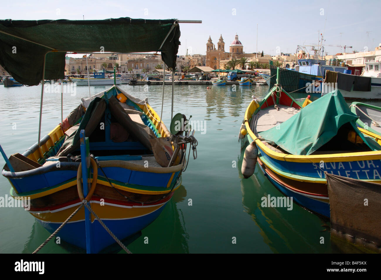 Luzzus boats hi-res stock photography and images - Alamy