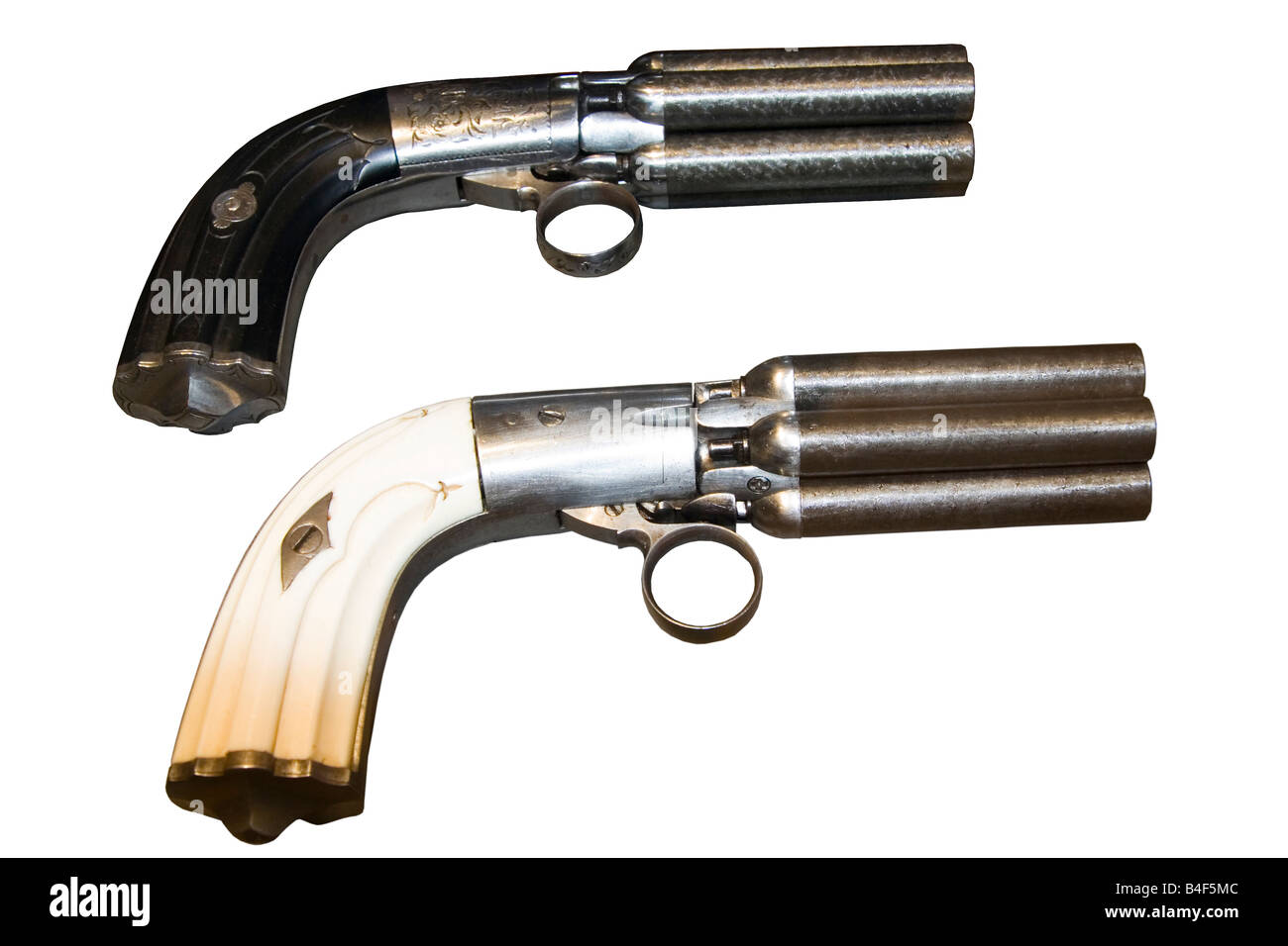 two ancient revolvers Stock Photo - Alamy