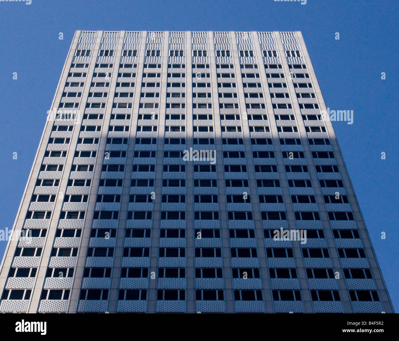 New york high rise building with building shadow hi-res stock ...