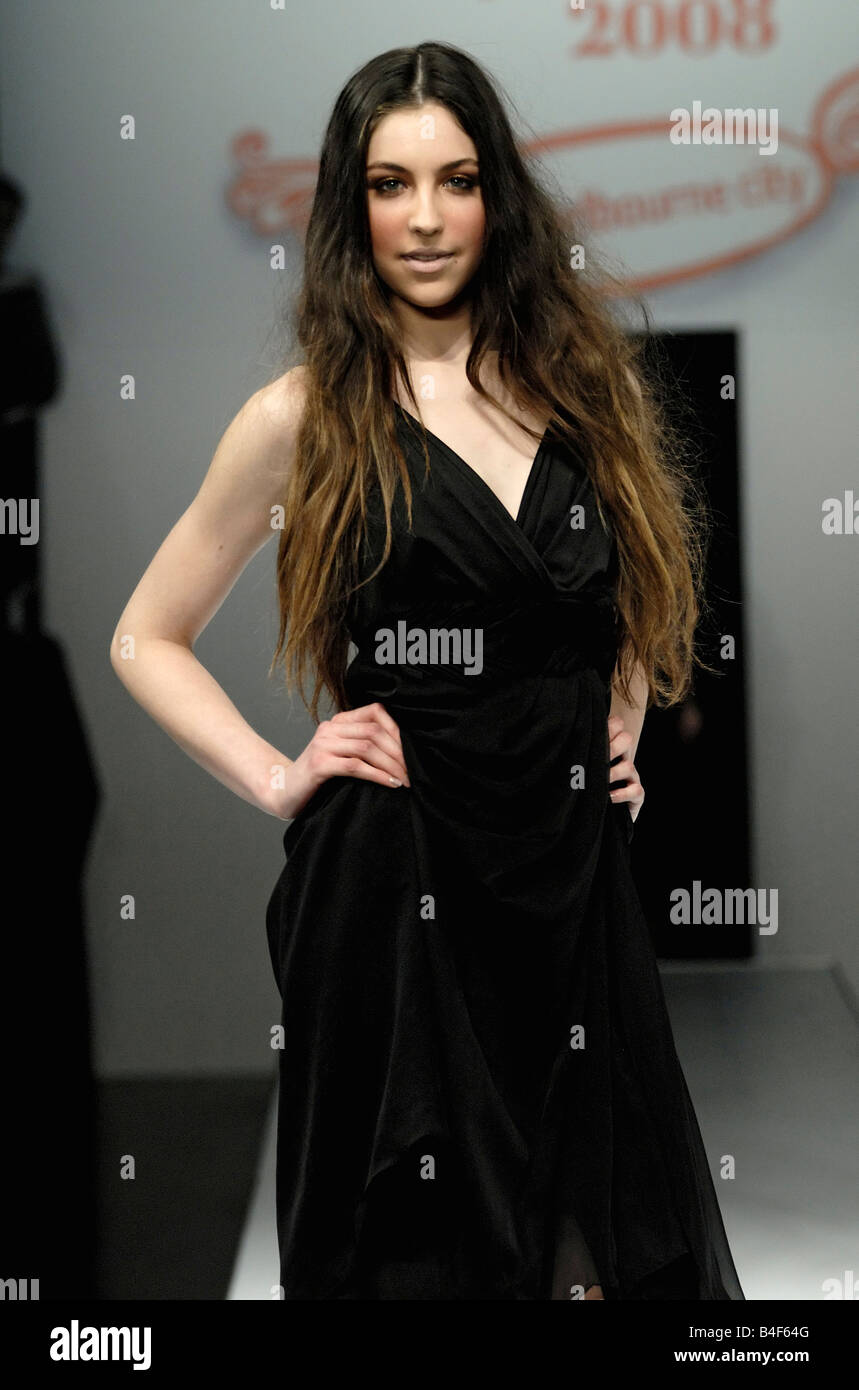 Female model at a fashion show Stock Photo - Alamy