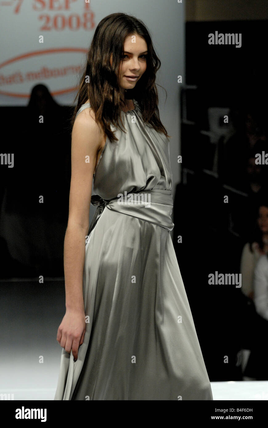 Female model at a fashion show Stock Photo - Alamy