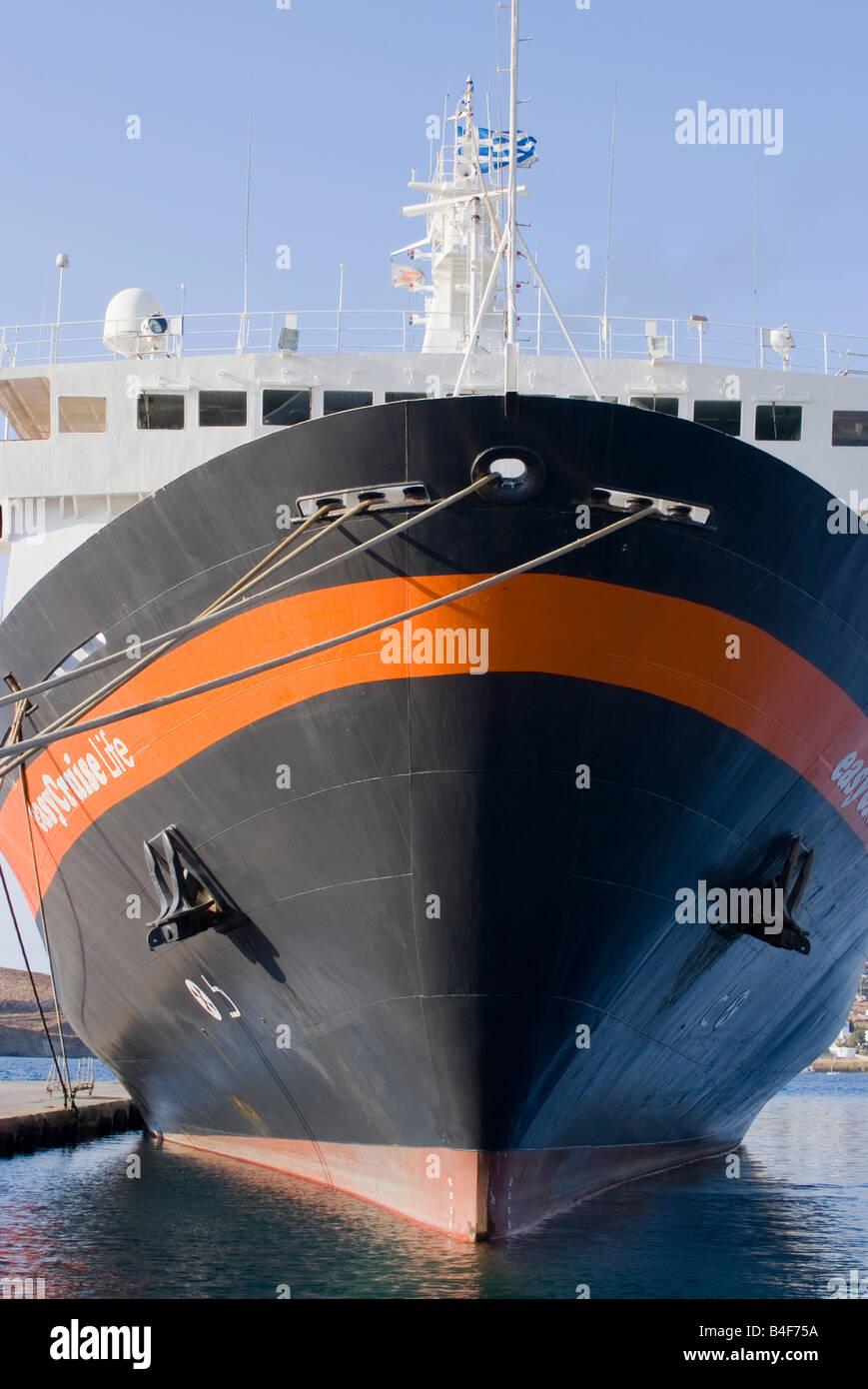 Easycruise Life Cruise Ship Docked at Paros Town Harbour Isle of Paros ...