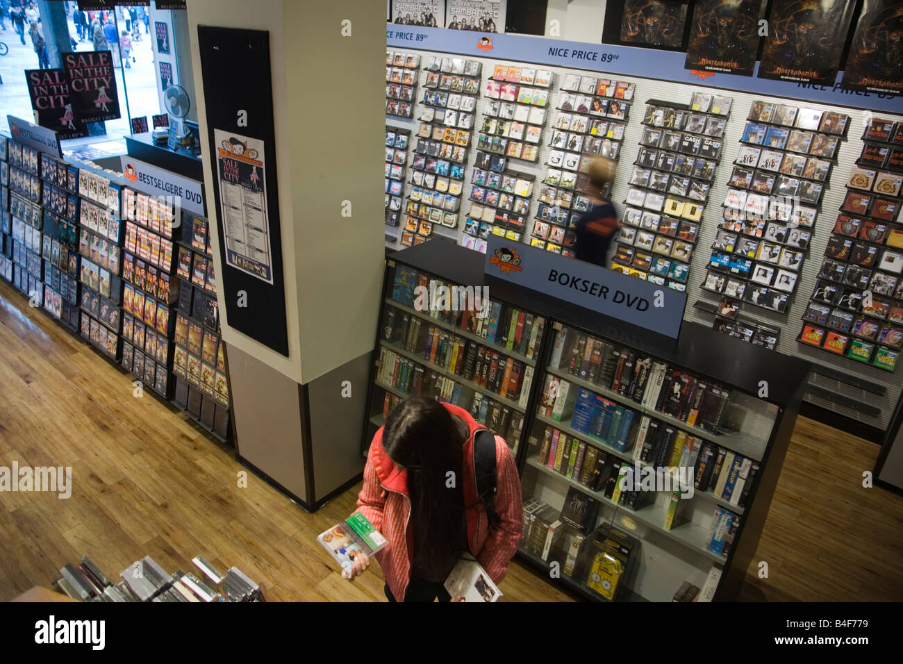 Bergen music DVD shop summer 2008 Stock Photo - Alamy