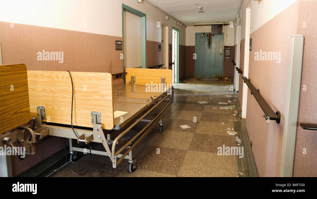 An abandoned hospital wing at the St. Josephs Medical Centre that was ...