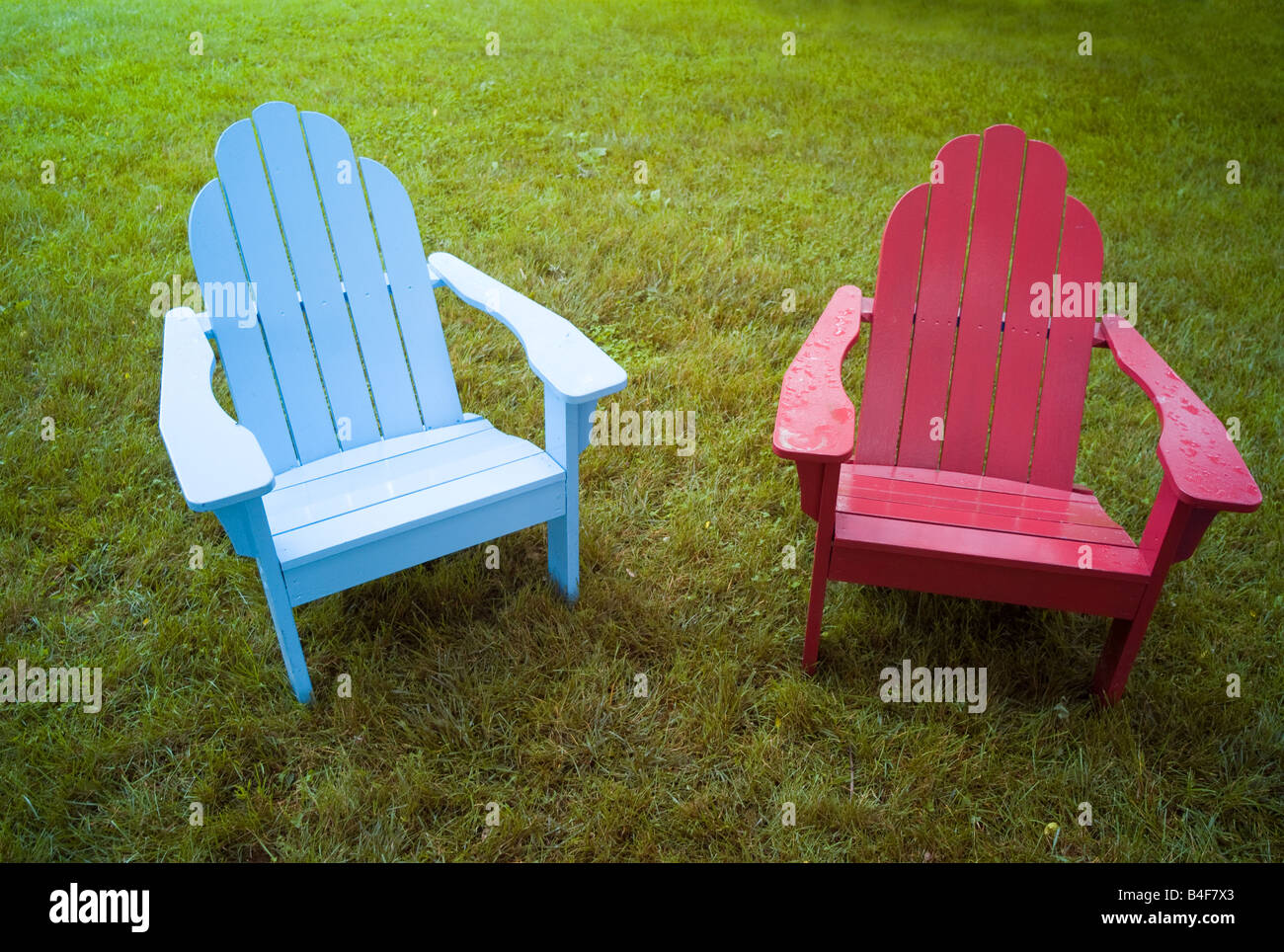 Chair red adirondack chair hi-res stock photography and images - Alamy
