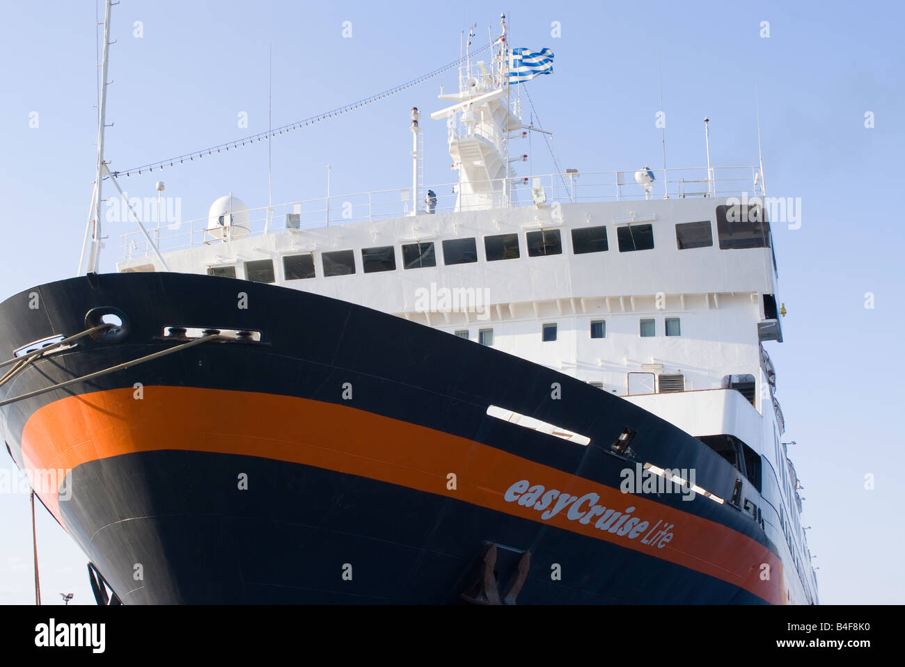 Easycruise Life Cruise Ship Docked at Paros Town Harbour Isle of Paros ...