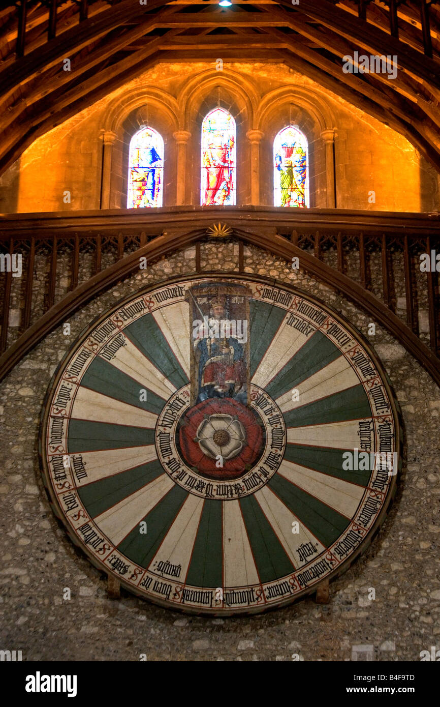 Winchester Castle Great Hall Round Table 1222 1236 Great Britain ...