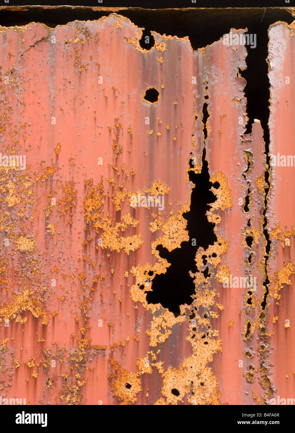 Rust patterns on an old tank Stock Photo - Alamy