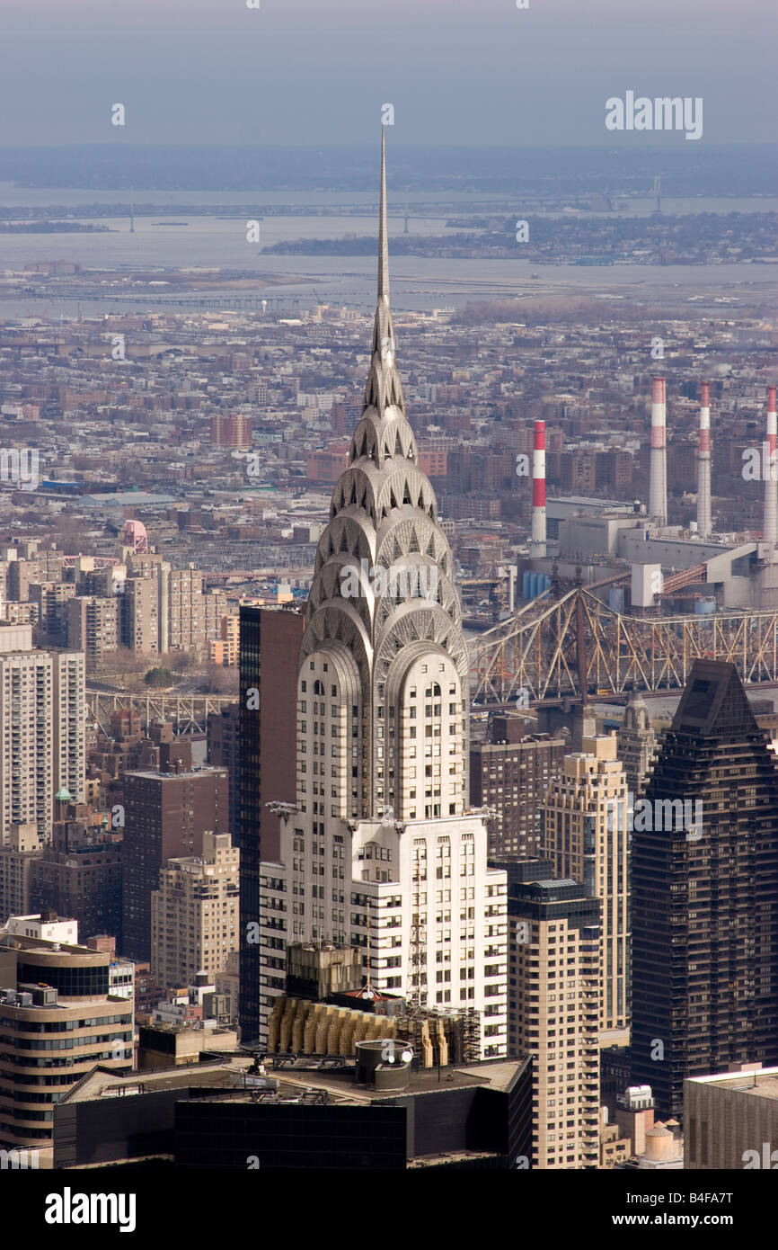 Chrysler Building viewed from Empire State Building Stock Photo - Alamy