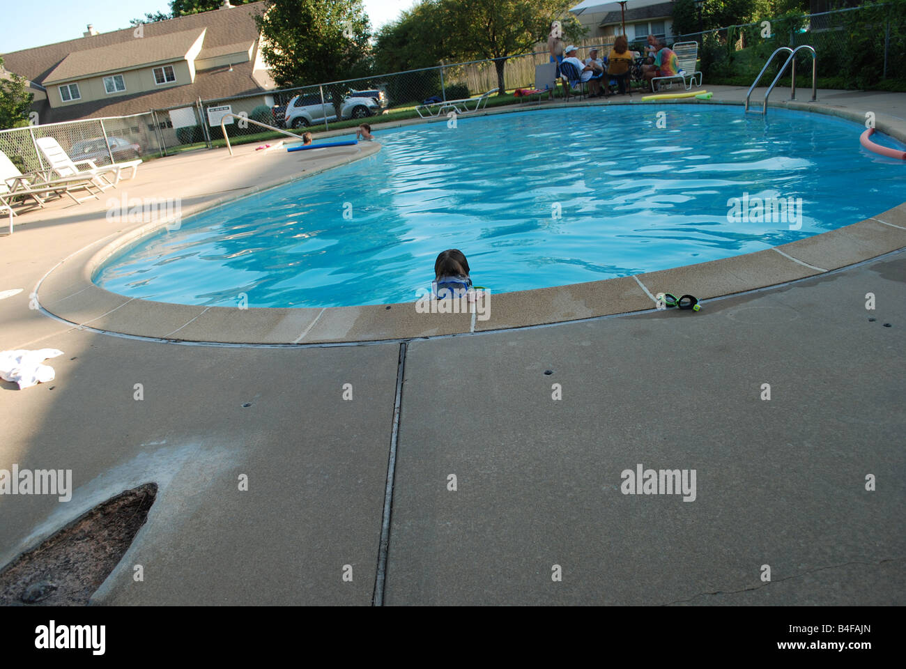 young person in pool Stock Photo - Alamy