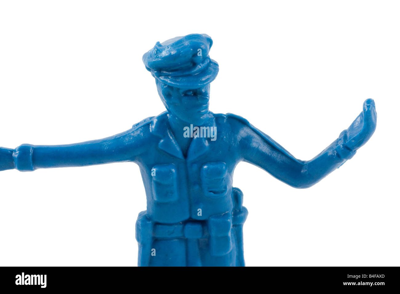 Plastic Police Figure Stock Photo - Alamy