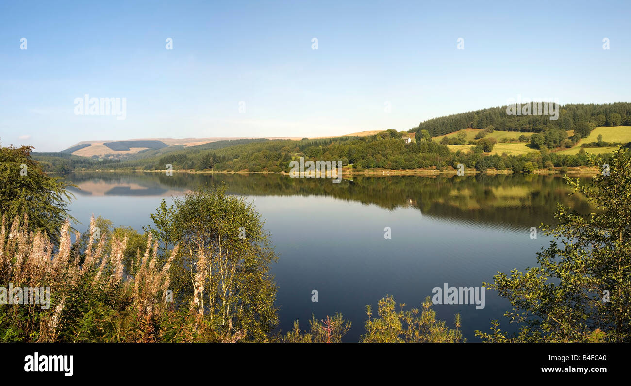reservoir in the brecon beacons national park powys wales uk Stock ...