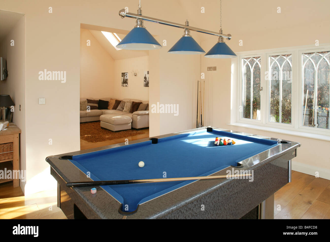 Pool room, games room Stock Photo - Alamy