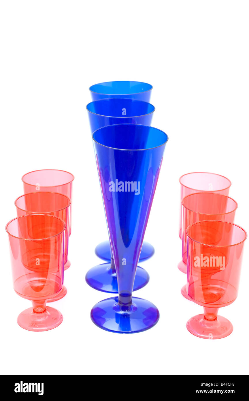 object on white kitchen utensil plastic cups Stock Photo - Alamy