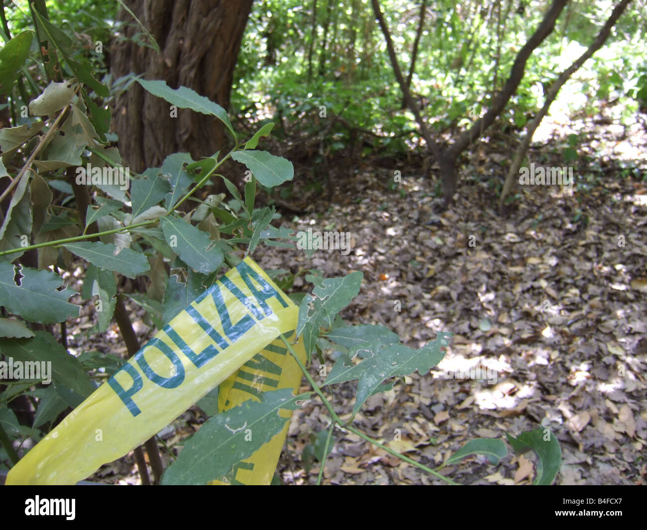 Italy police tape hi-res stock photography and images - Alamy