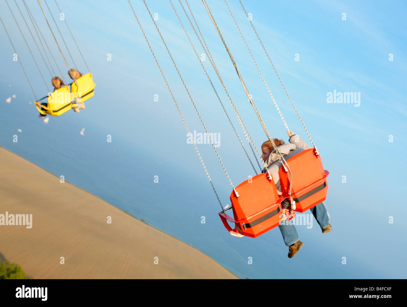 Chairoplane flying hansapark hi-res stock photography and images - Alamy