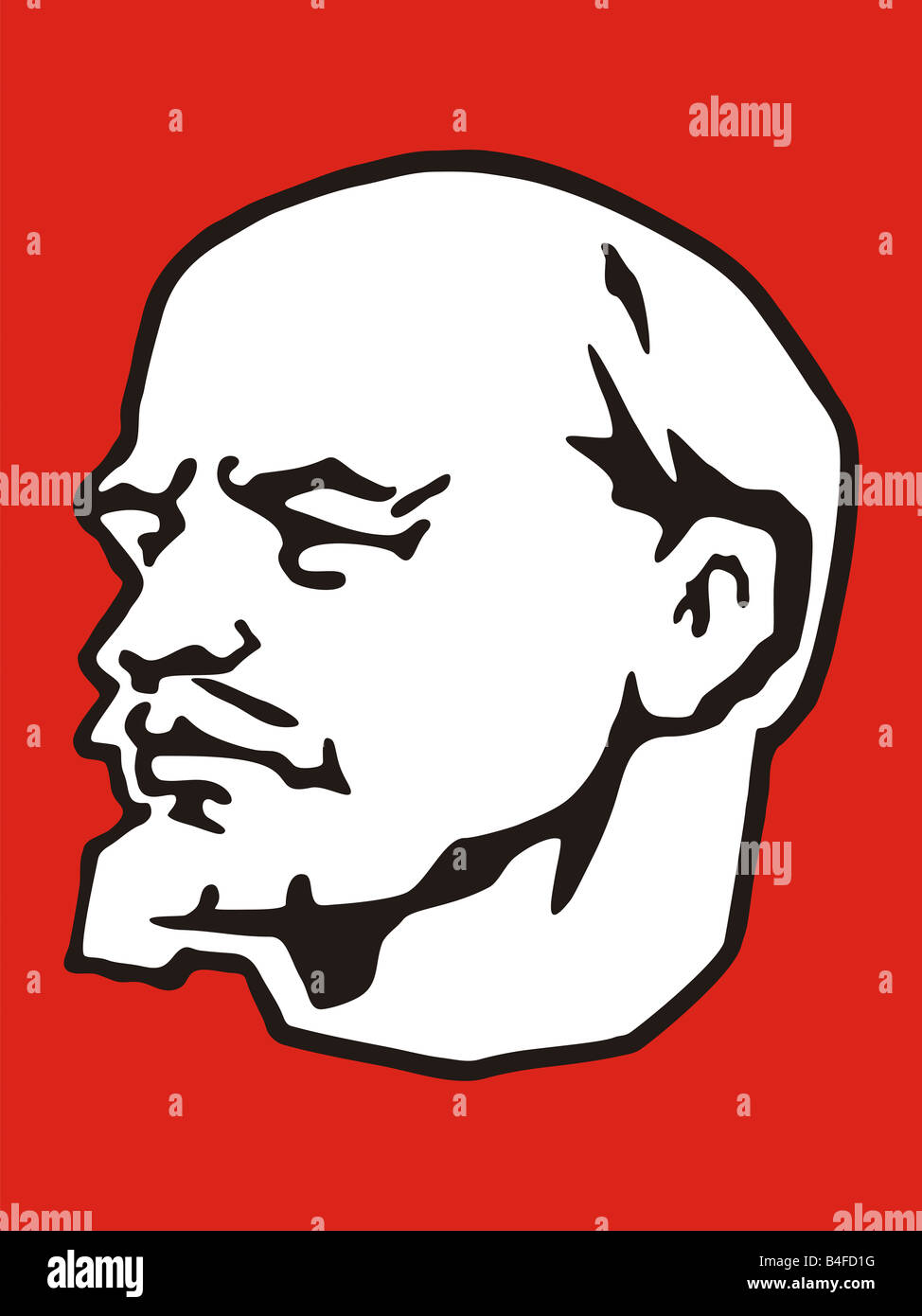Vladimir lenin portrait hi-res stock photography and images - Alamy