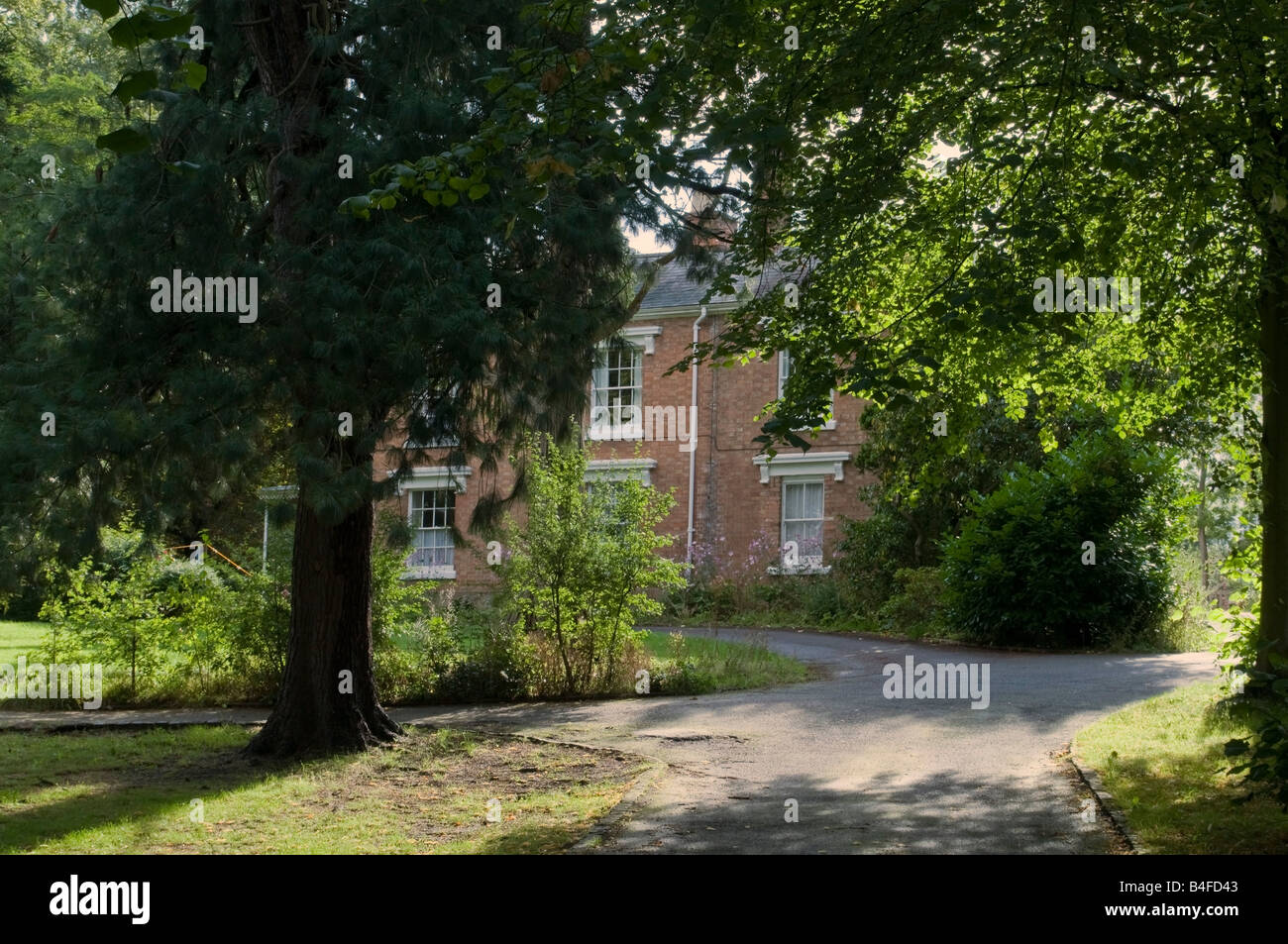 brick built house in countryside Stock Photo - Alamy