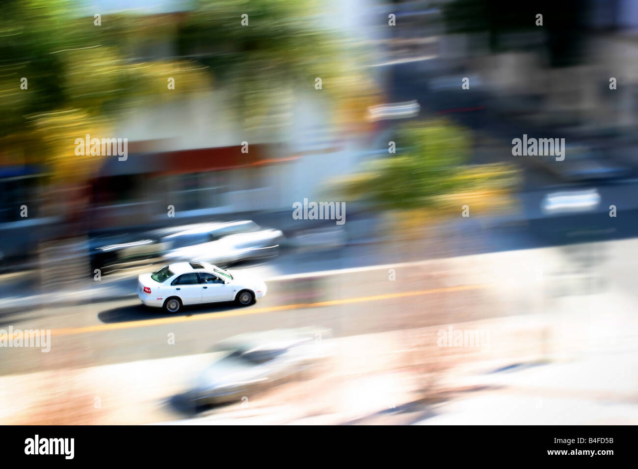 Car In Motion Stock Photo - Alamy